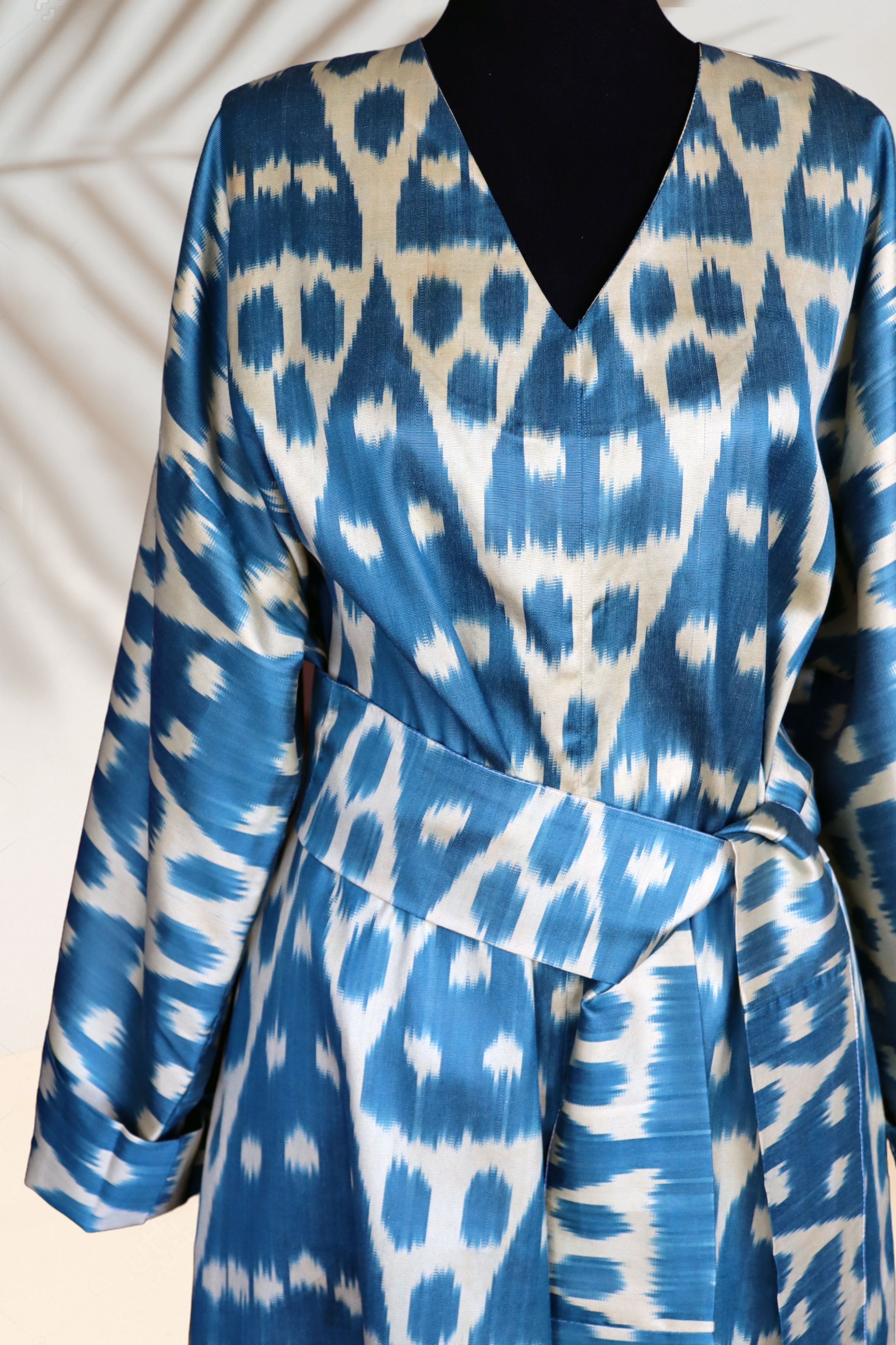 Handwoven Silk and Cotton Ikat Caftan Dresses Embrace the Timeless ...